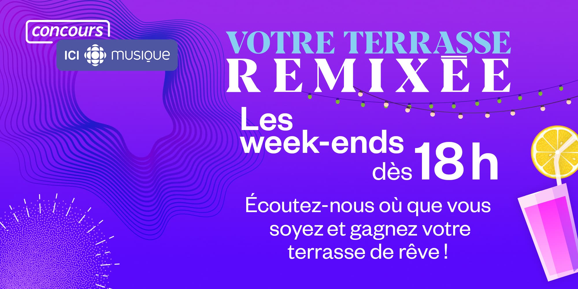 Concours Radio Canada Votre Terrasse Remixée - Concours Au Québec