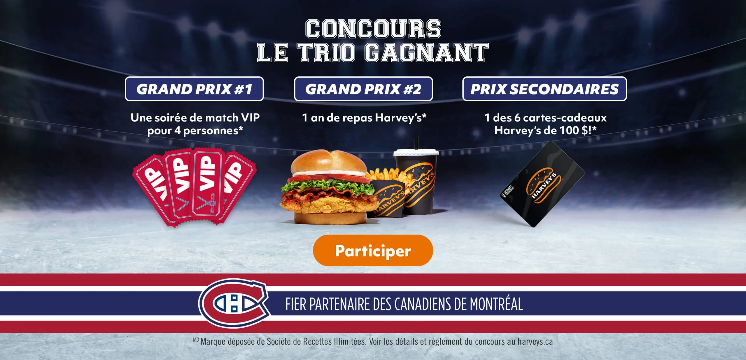 Concours Le Trio Gagnant Harvey's 2024 - Concours Au Québec