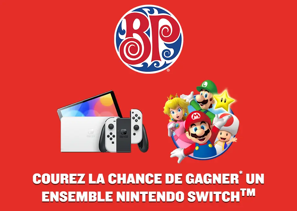 Concours Boston Pizza Nintendo Switch 2024 - Concours Au Québec