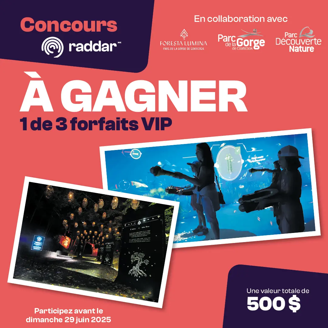 Concours Raddar Parc De La Gorge 2025 (Raddar.ca/Concours) - Concours ...
