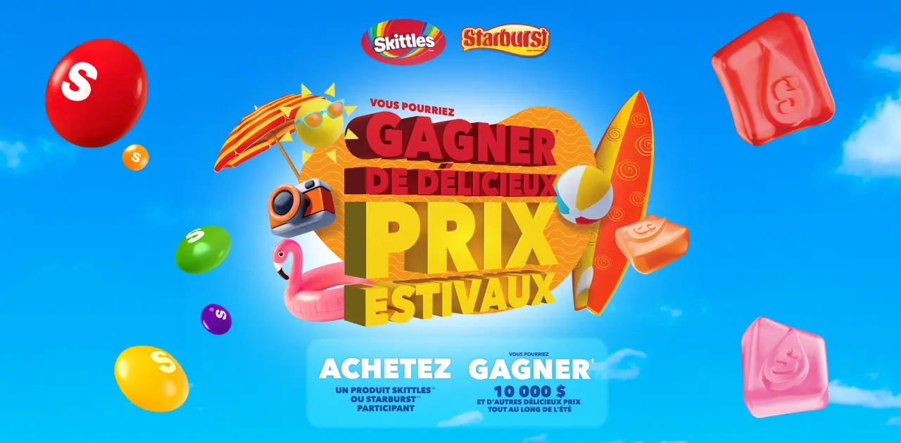 Concours Skittles Et Starburst 2025 - Concours Au Québec